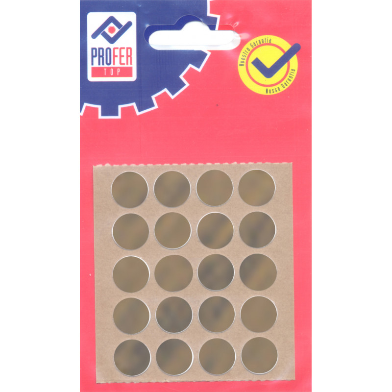 PROFER TOP - Tapon Adhesivo Nogal Bl 20 Pz Profer Top 13 Mm - Masferreteria