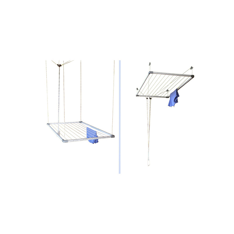 Tendedero Techo Exten 100-160cm Alu Con Recogedor Tz