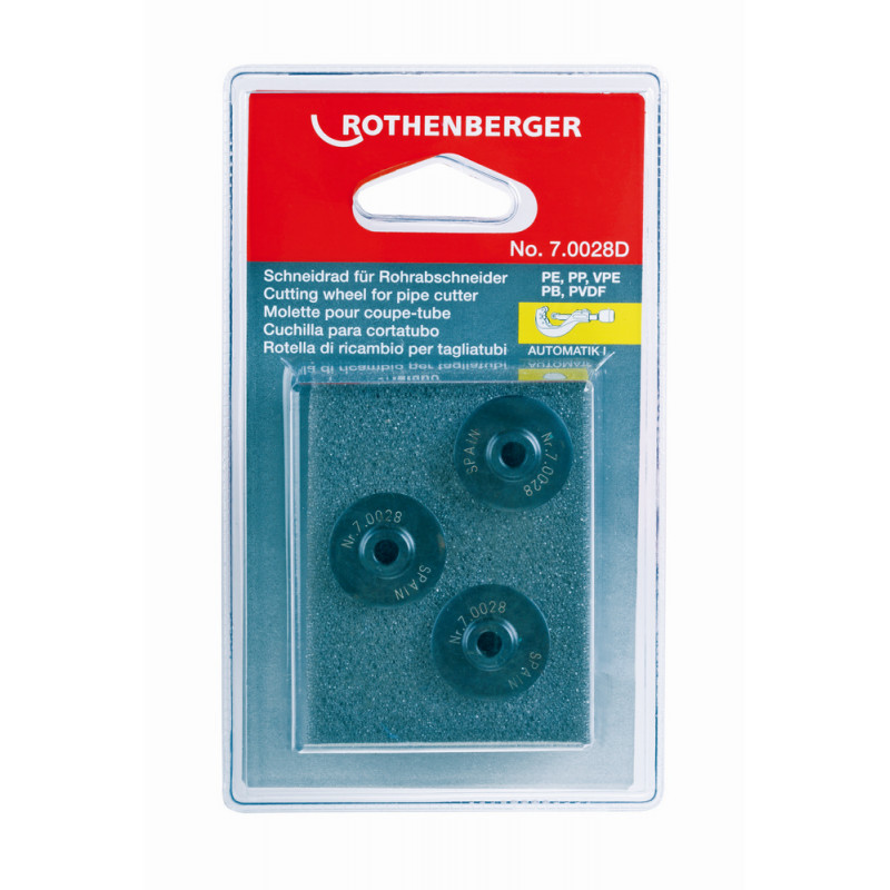 Cuchilla Para Cortatubos Rothenberger Super 1 – 1/4", 3pz - Masferreteria