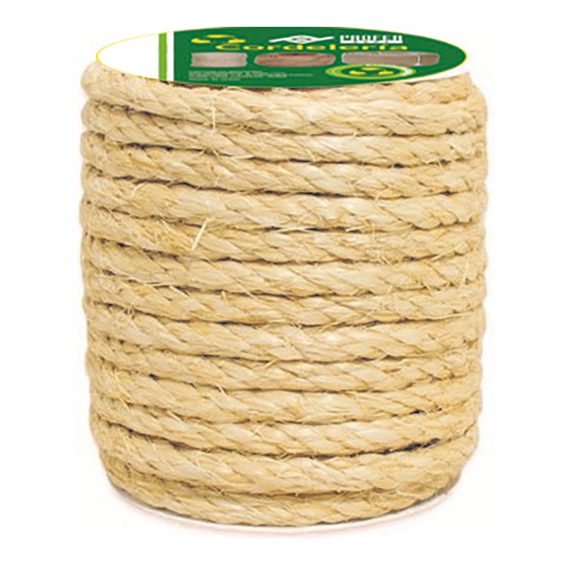 Cuerda Cableada Sisal 4c 8mm 25 M - Masferreteria