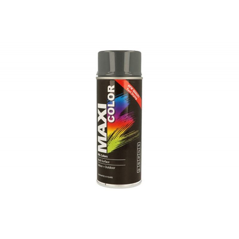 Pintura Spray Maxi Color Brillo 400 Ml Ral 7011 Gris Hierro - Masferreteria