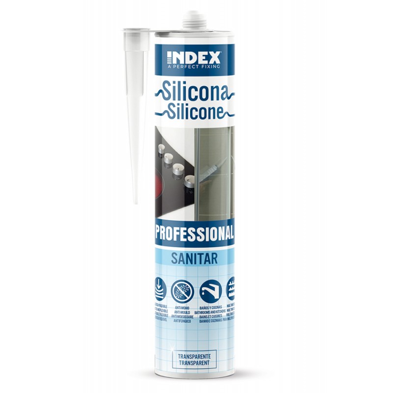 SILICONA NEUTRA SANITARIA TRAN - INDEX - 280 ML.. - Masferreteria