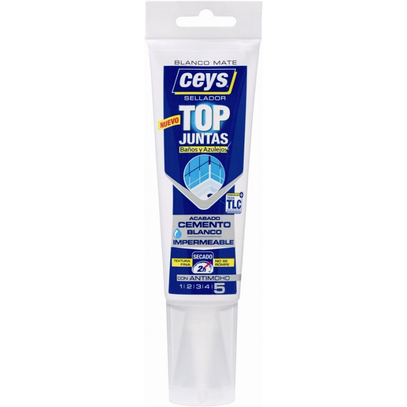 Comprar Sellador Juntas Impermeable Antimoho Blanco Mate 125ml Ceys en MasFerreteria